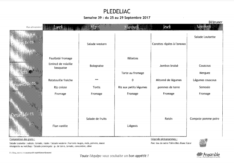 Du 25 au 29 Septembre